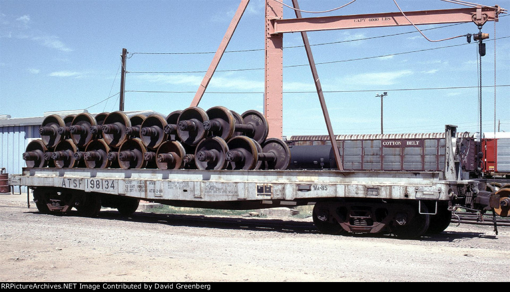 ATSF wheel flat car Wa-85 198134